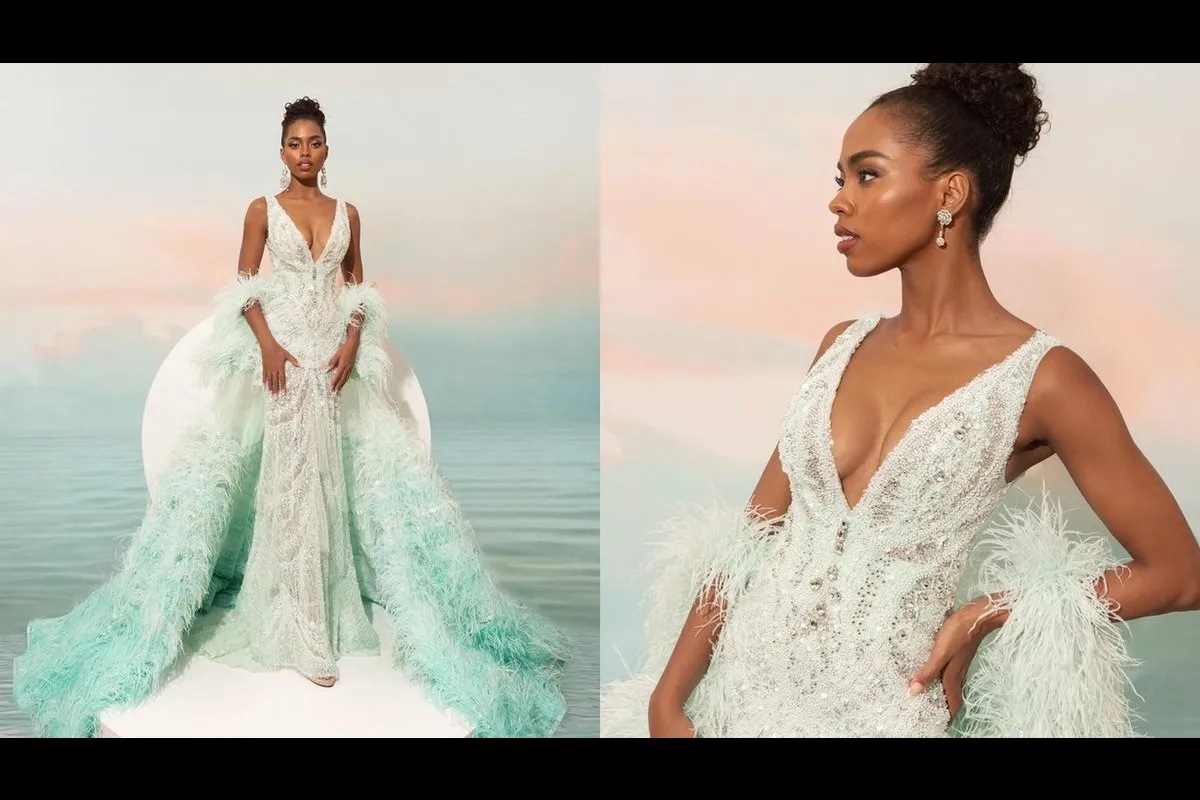 Filipino designer Manny Halasan shares details of Chelsea Manalo's gown ...