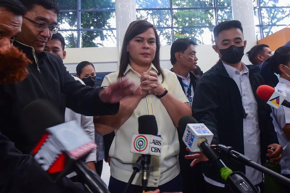 Sara Duterte says gov't ignoring 'threats' to her life | ABS-CBN News