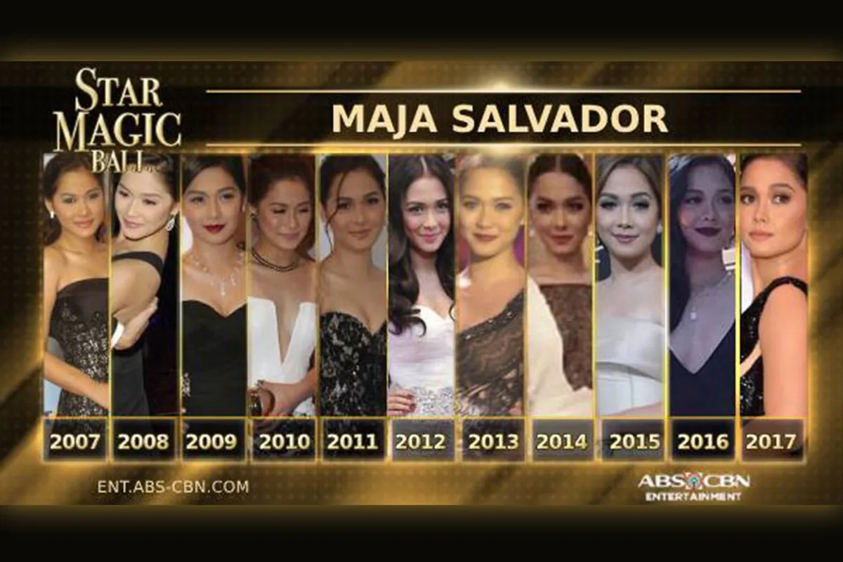THROWBACK: Maja Salvador’s majestic Star Magic Ball appearances | ABS ...