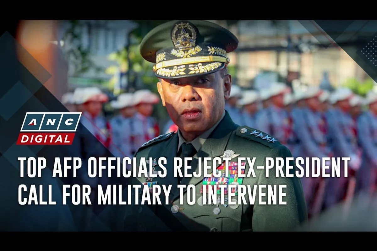 Top AFP officials reject ex-president Duterte's call for military to ...