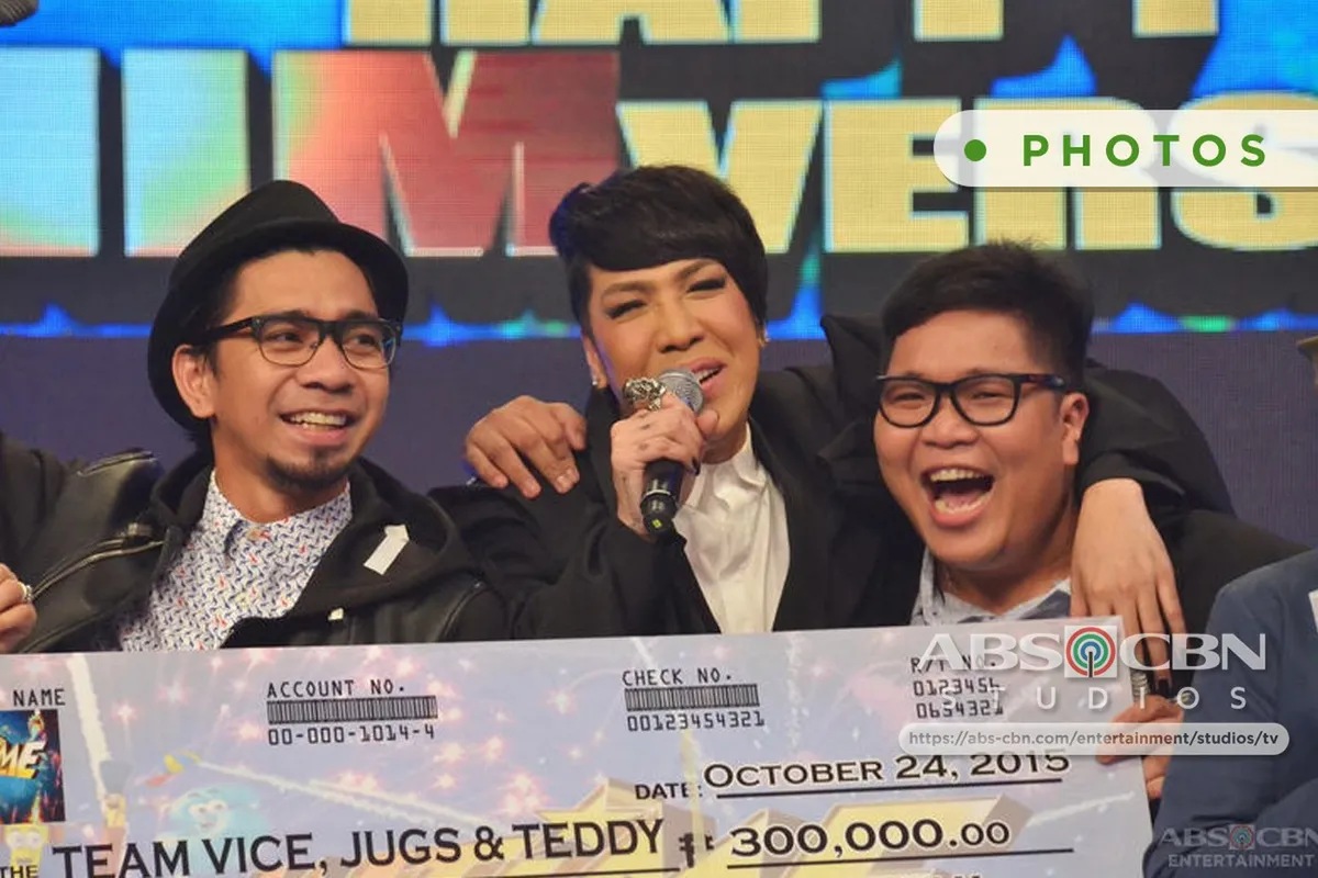 CAPTURED ON CAM: Winning moments of It's Showtime Magpasikat 2015 champion Vice, Jugs and Teddy ...
