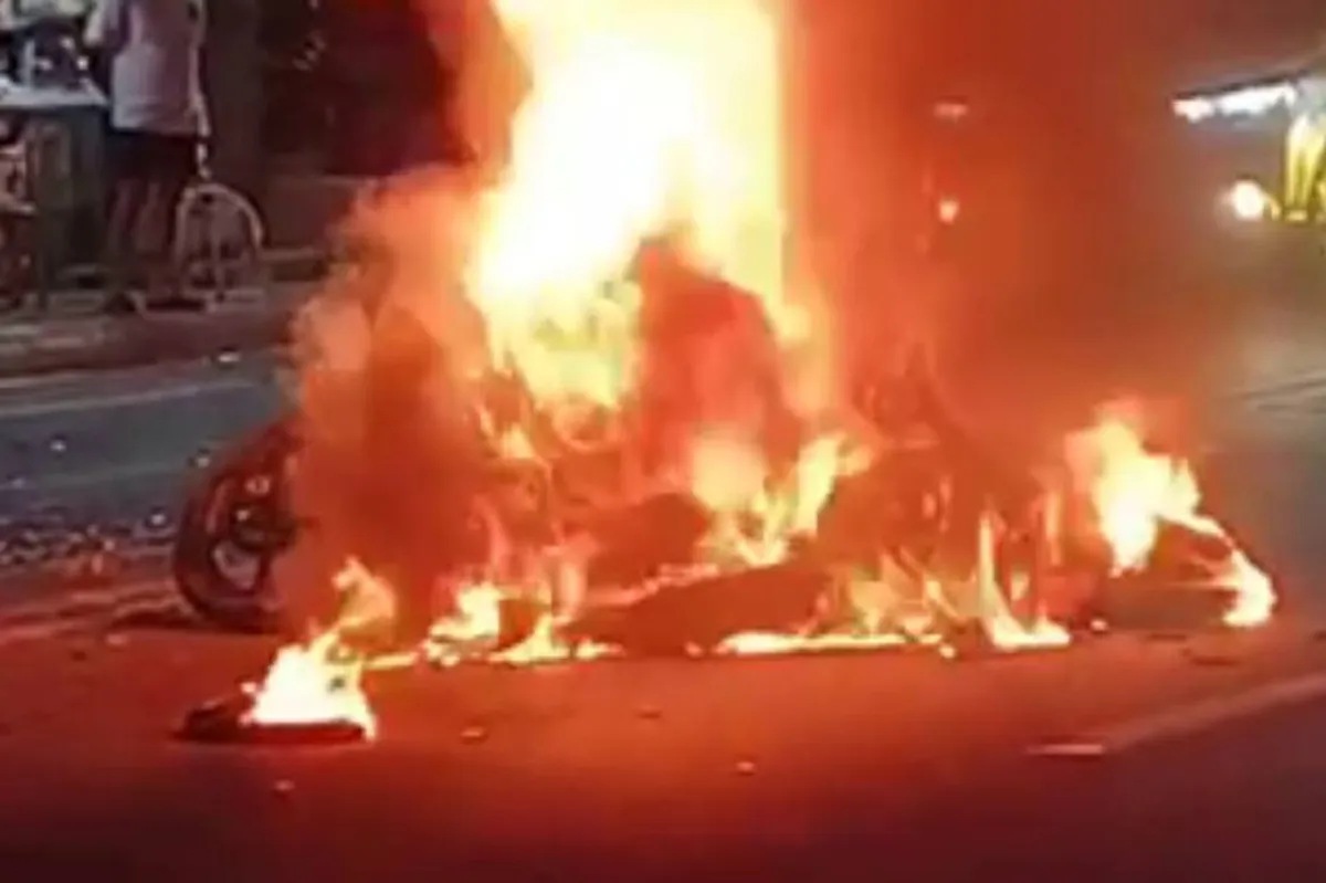 Motorcycle rider patay matapos maaksidente, masunog sa Cebu | ABS-CBN News