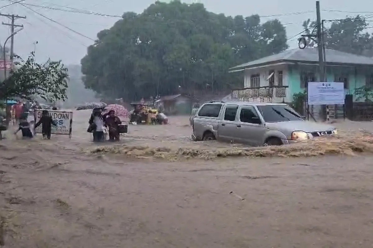 Flooding in Masbate City due to shear line | ABS-CBN News