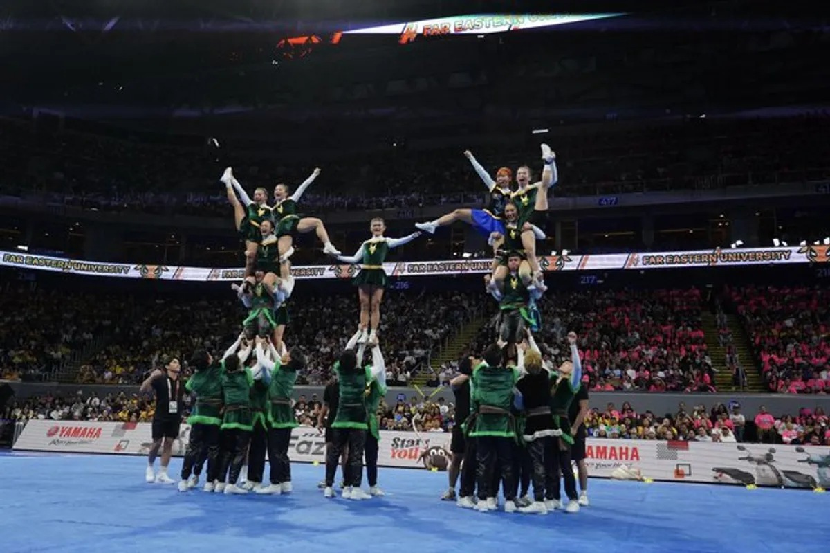 IN PHOTOS: FEU Cheering Squad at the 2024 UAAP Cheerdance Competition ...