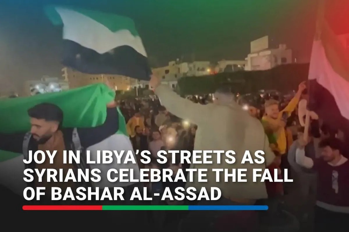 Joy in Libya’s streets as Syrians celebrate the fall of Bashar al-Assad ...