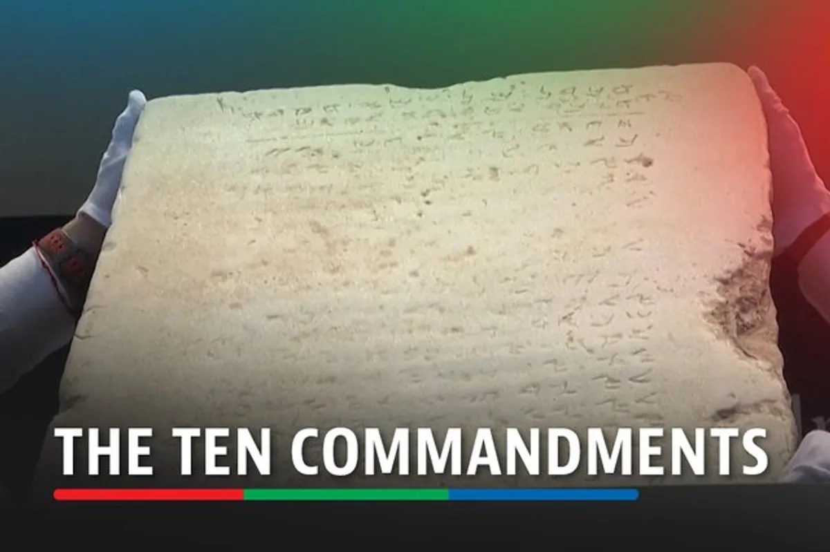 Up for auction: Ten Commandments earliest complete stone tablet | ABS ...