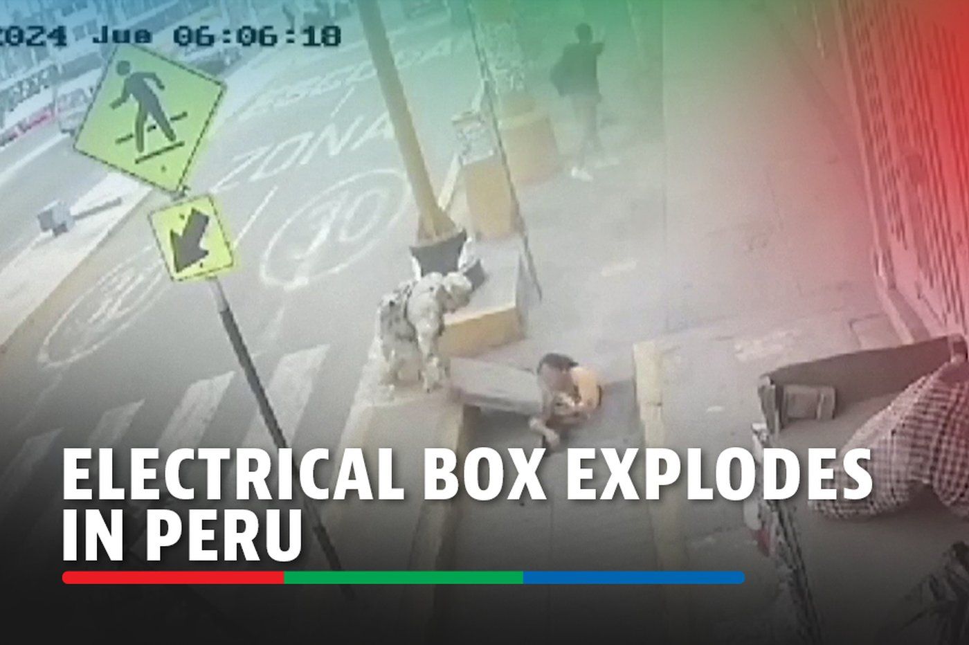 Woman injured as electrical box explodes in Peru | ABS-CBN News
