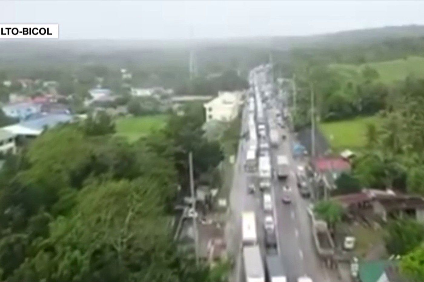Travelers heading to Bicol face standstill traffic in Camarines Norte ...