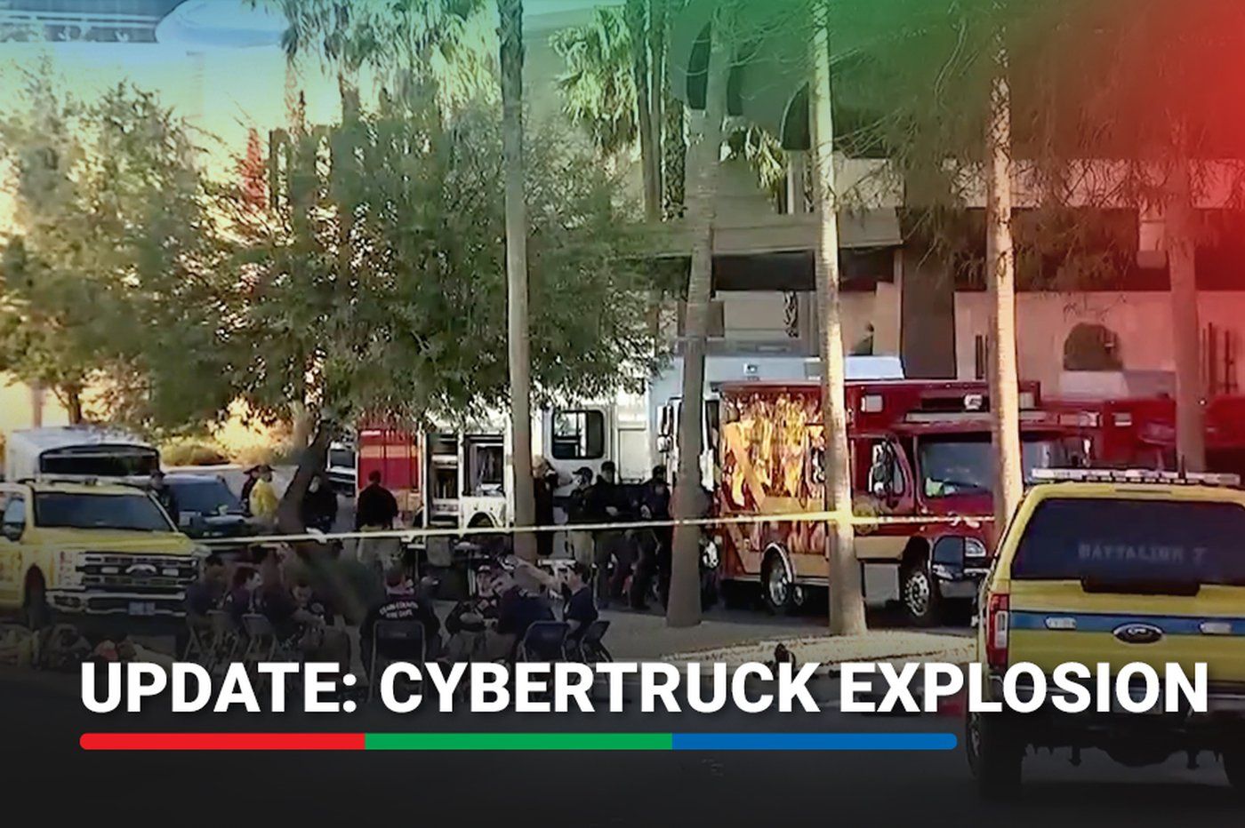 Police declare Tesla Cybertruck explosion at Las Vegas Trump hotel an ...