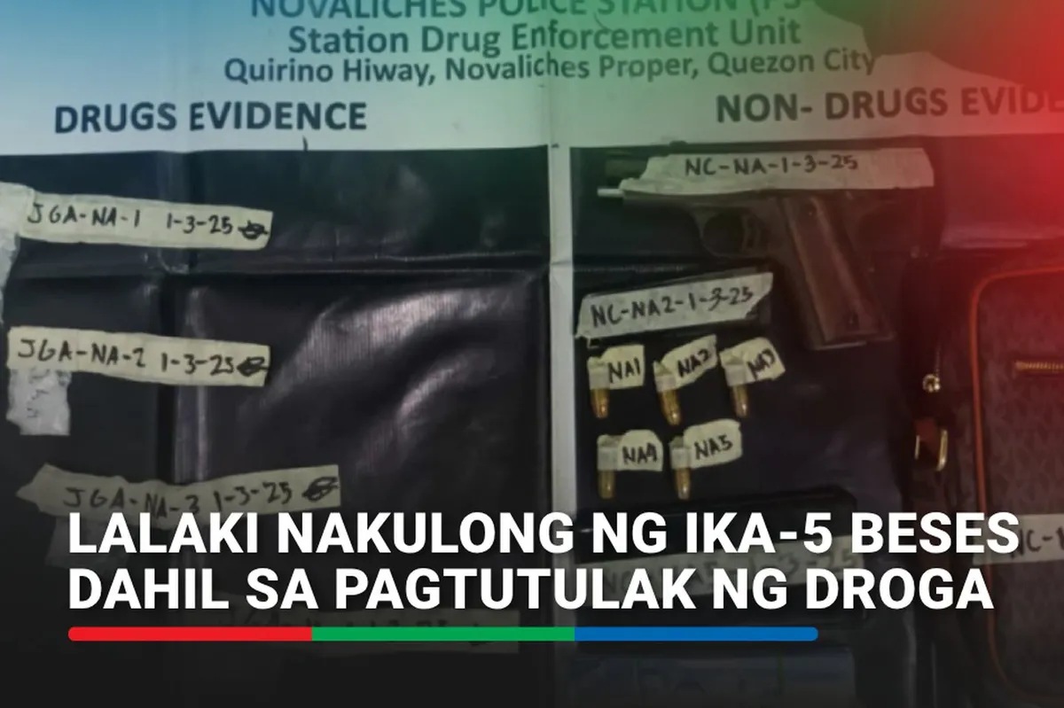 Lalaki nakulong ng ika-5 beses dahil sa droga; P300K shabu, baril ...