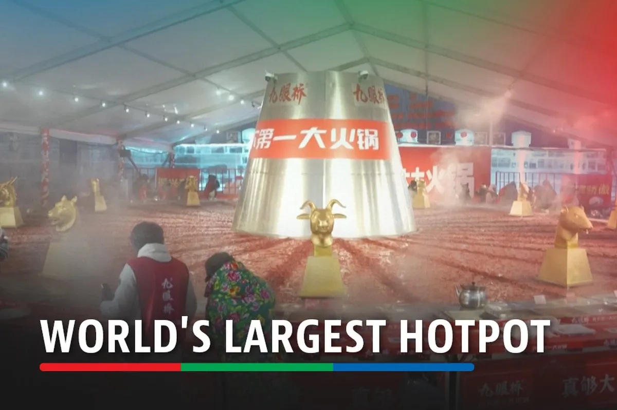 World's largest hotpot in China's Harbin | ABS-CBN News