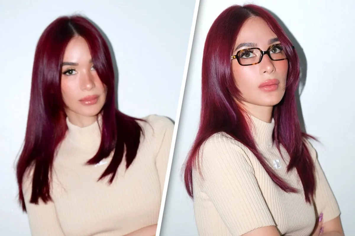'Cherry violet': Heart Evangelista welcomes 2025 with new look | ABS ...