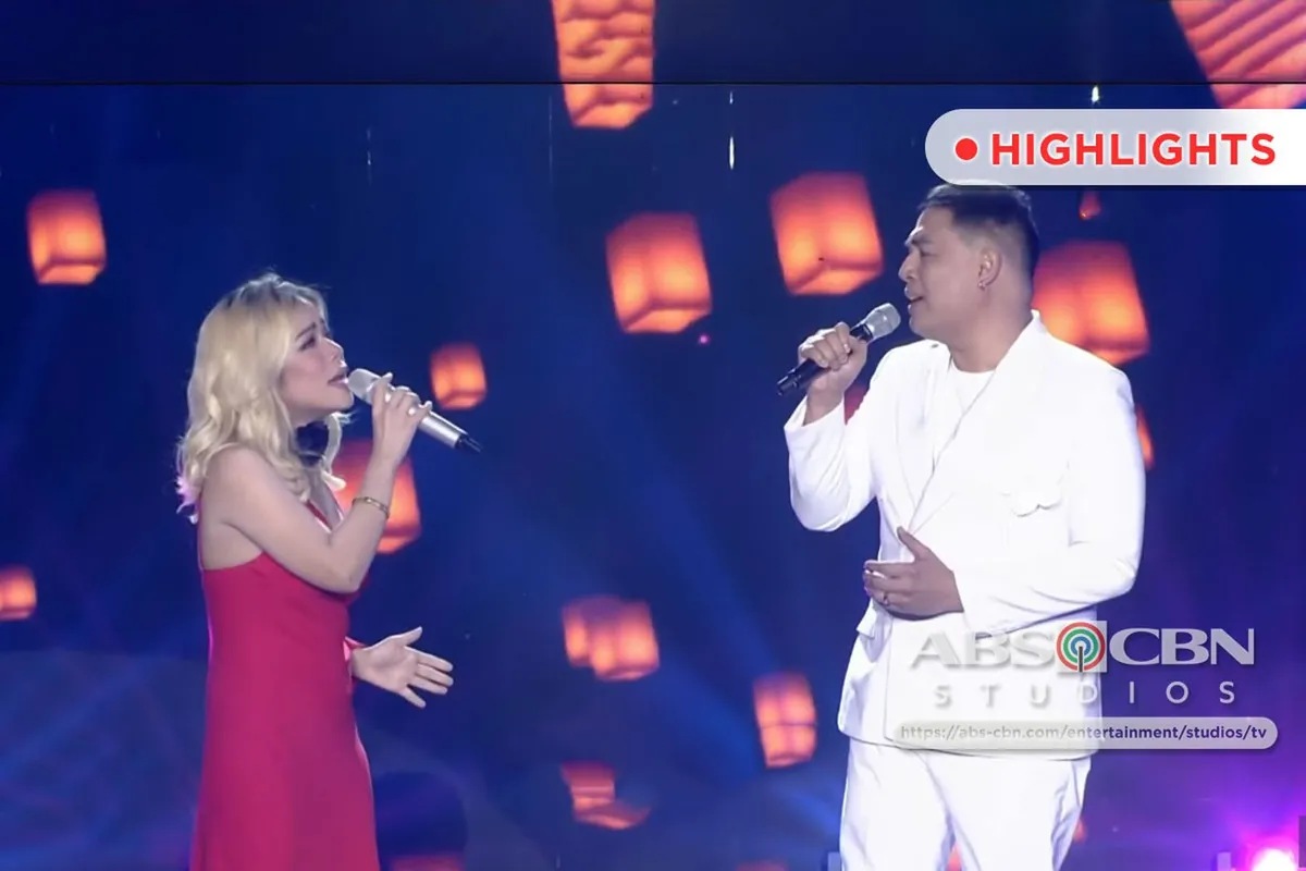 Klarisse and Jed's beautiful rendition of "Nanliligaw, Naliligaw ...