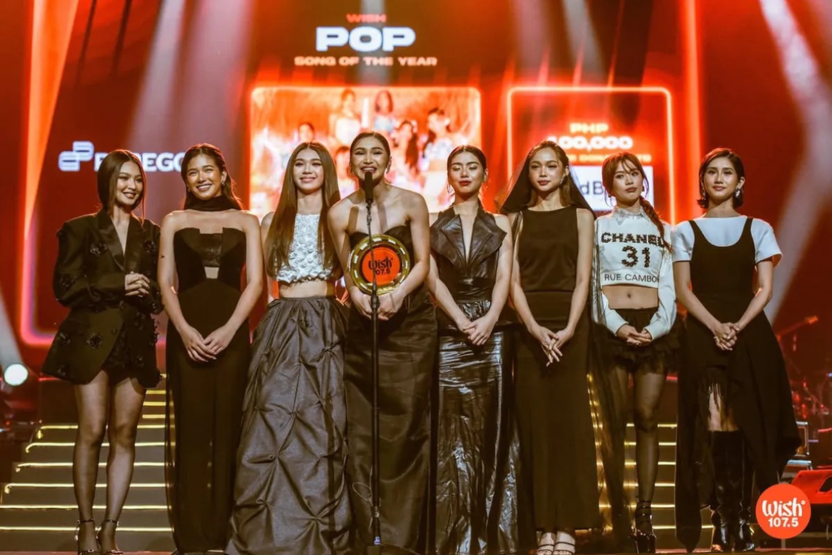 BINI Looked So Refined In Black And White At The 10th Wish Music Awards ...