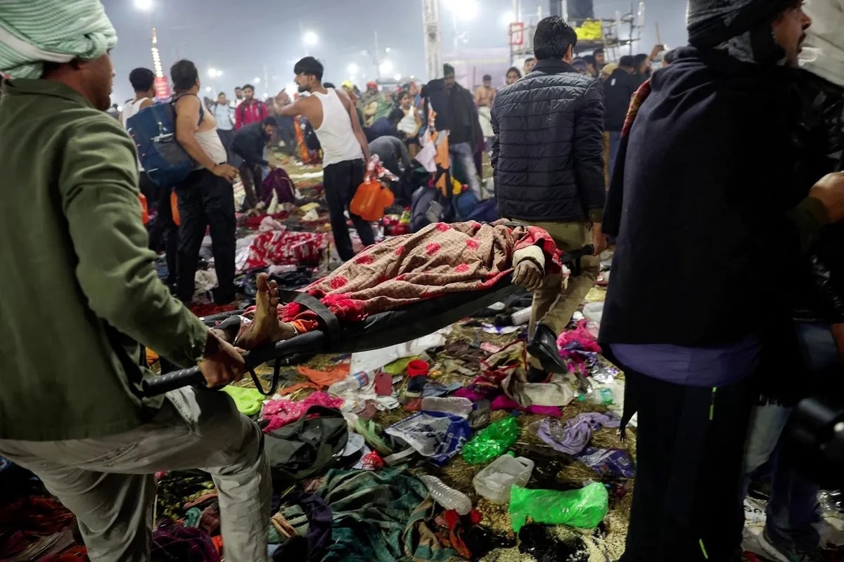 Nearly 40 bodies brought to morgue after stampede at India's Kumbh ...