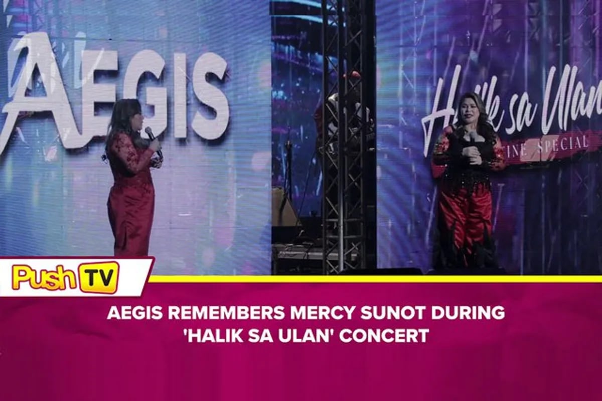 Aegis remembers Mercy Sunot during ‘Halik sa Ulan’ concert | PUSH TV ...