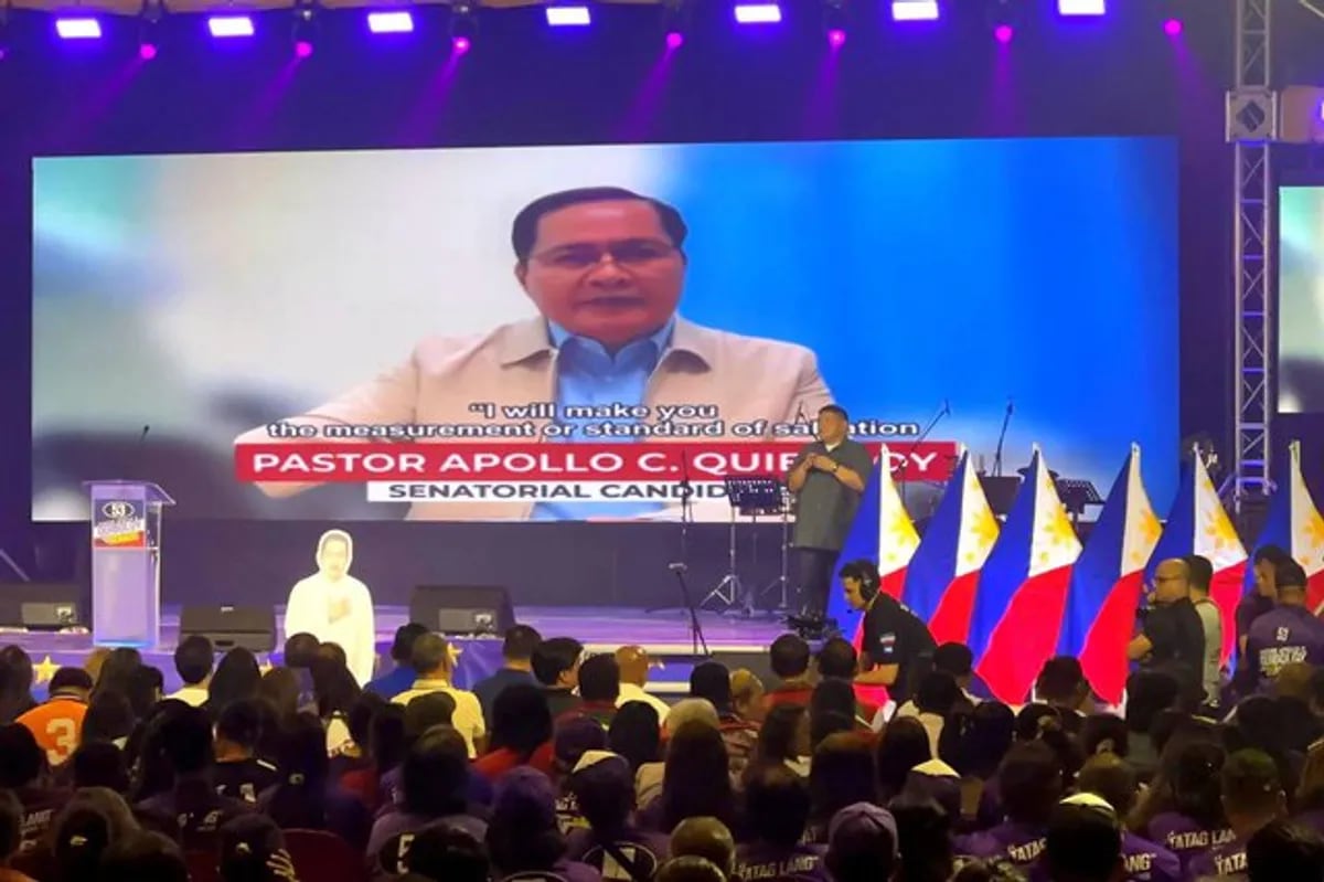 Quiboloy claims running for senator is 'God’s mission' for him | ABS ...