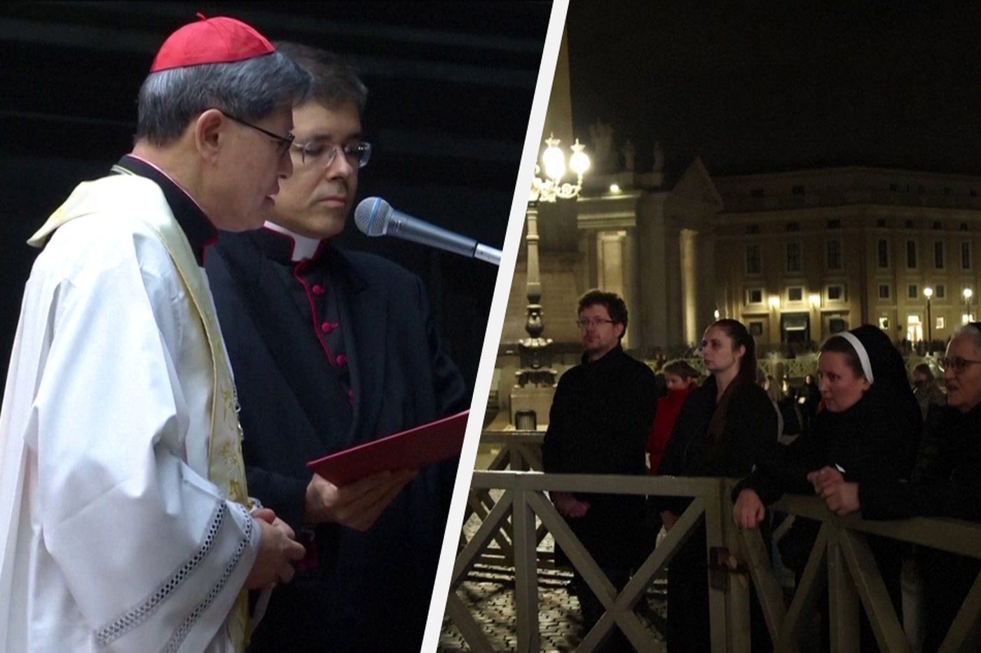 Cardinal Tagle leads prayer for Pope Francis at St Peter's Square | ABS ...