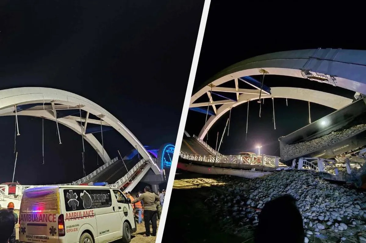 Collapsed Cabagan-Santa Maria bridge just opened Feb 2025, cost P1.2-B ...