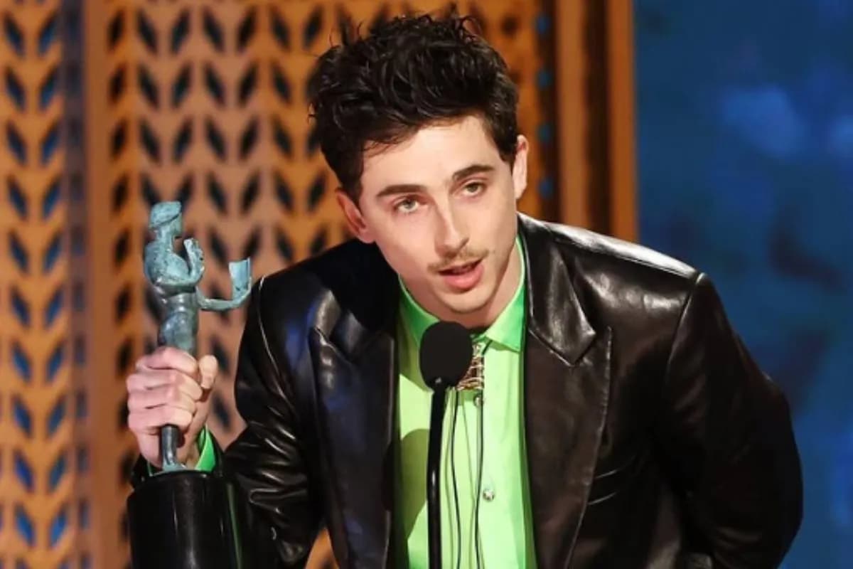 Timothée Chalamet gets candid in SAG awards speech: ‘I’m really in ...