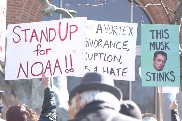 Hundreds protest NOAA layoffs, demand reversal of DOGE cuts | ABS-CBN News