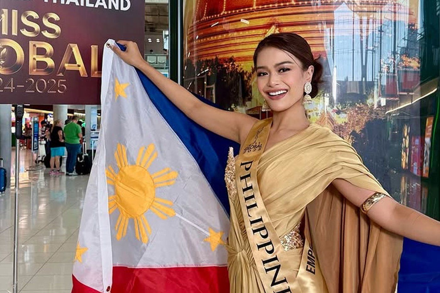 PH's Xena Ramos arrives in Thailand for Miss Global pageant | ABS-CBN ...