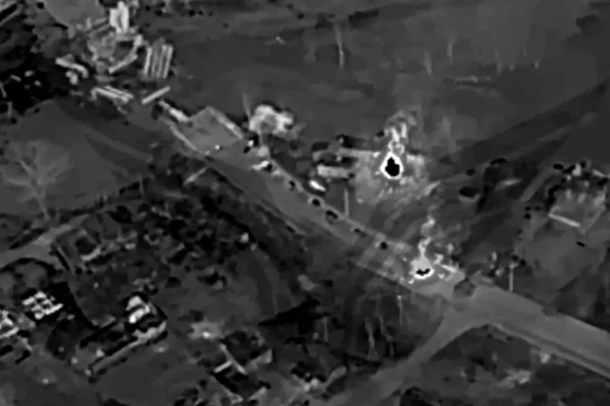 Russia strikes Ukrainian military column in Kursk region, says defense ...