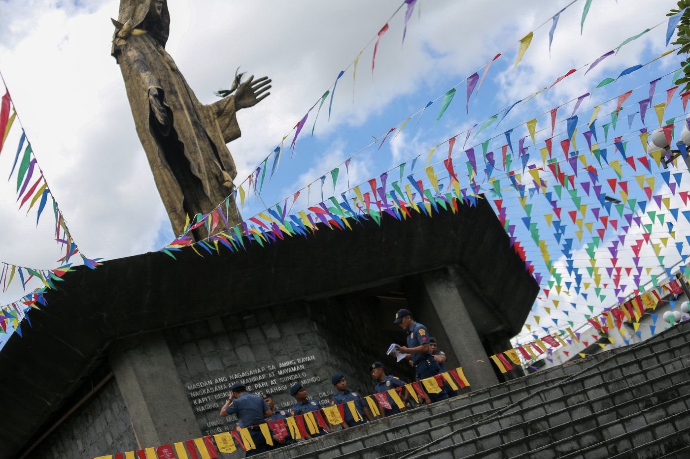 PNP anticipates pro-Duterte protests, secures EDSA Shrine | ABS-CBN News
