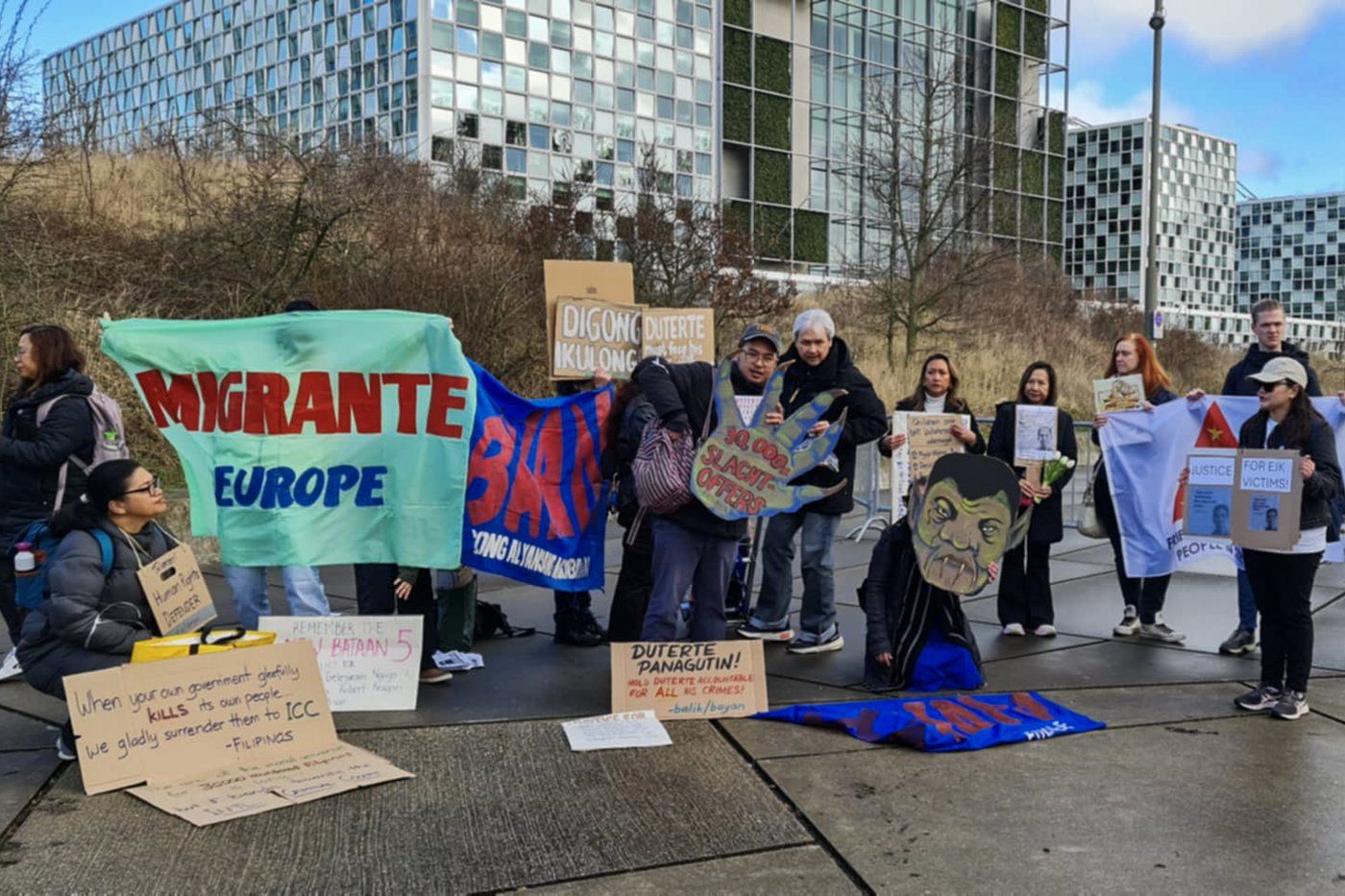 Filipino groups in The Hague call for accountability for Duterte's alleged crimes against ...