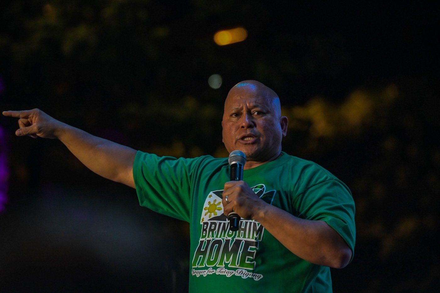 Dela Rosa blasts Marcos Jr. in prayer rally for Duterte | ABS-CBN News