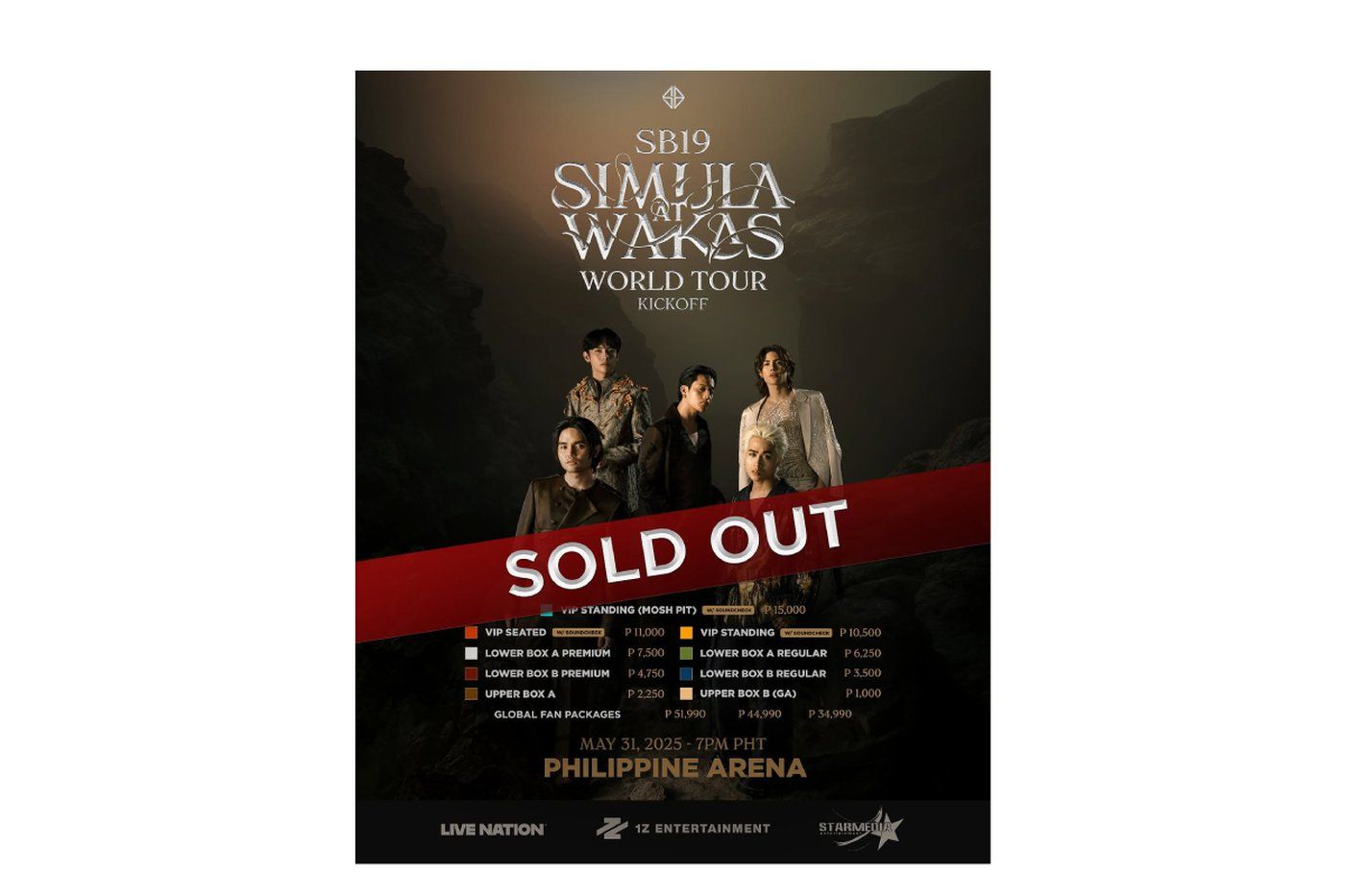 SB19 hits another milestone as Philippine leg of ‘Simula at Wakas’ World Tour sells out in hours ...