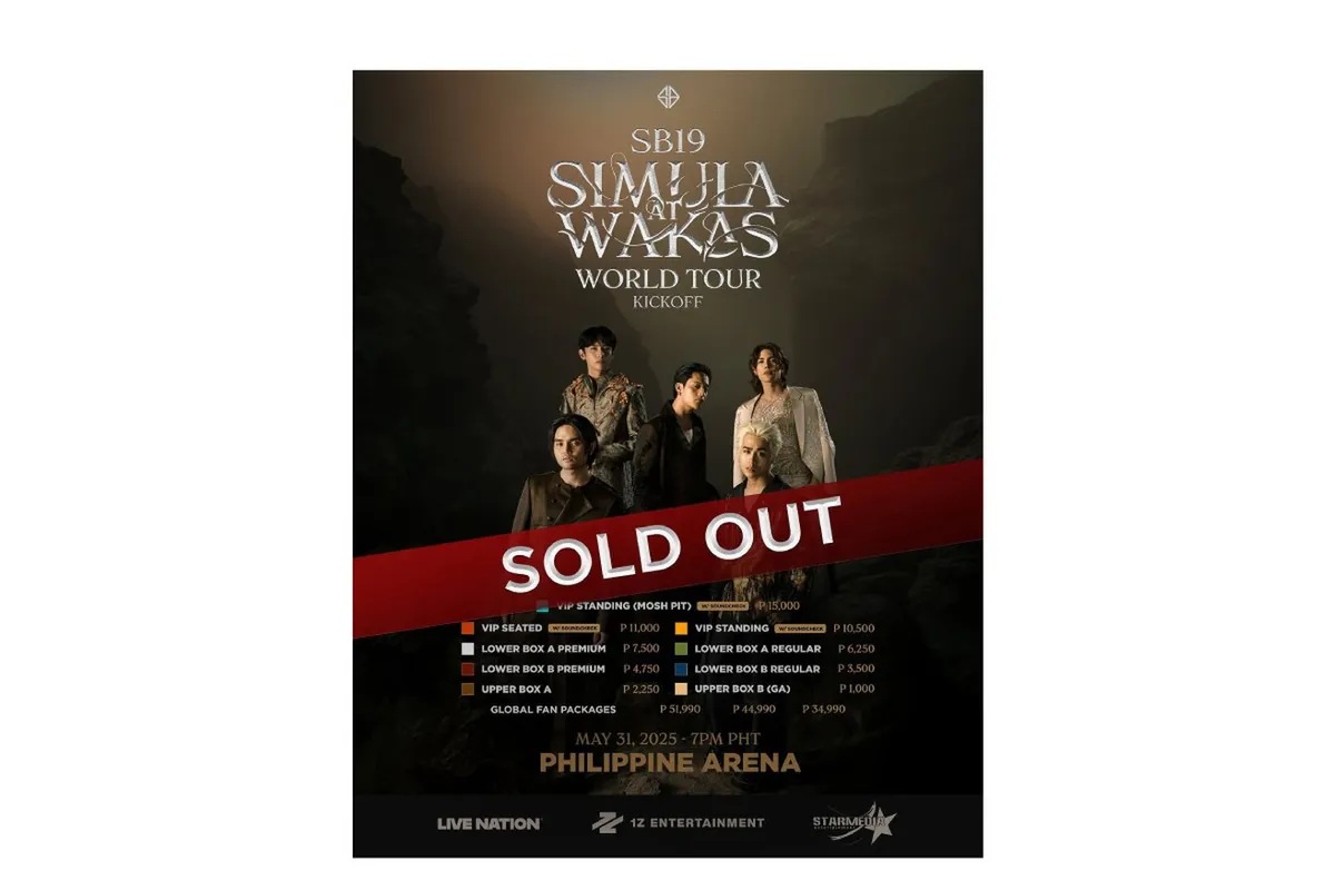 SB19 hits another milestone as Philippine leg of ‘Simula at Wakas’ World Tour sells out in hours ...