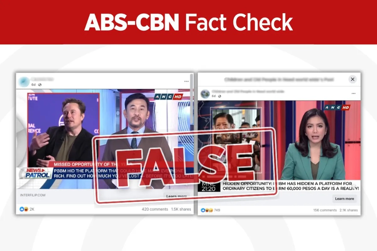 FACT CHECK: Walang ABS-CBN report tungkol sa isang investment scheme ...