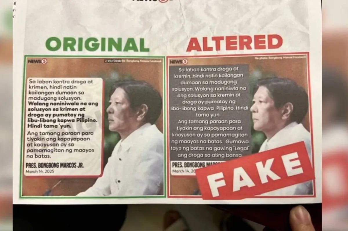 Content creator arrested for altering Marcos remark on drugs: NBI | ABS ...