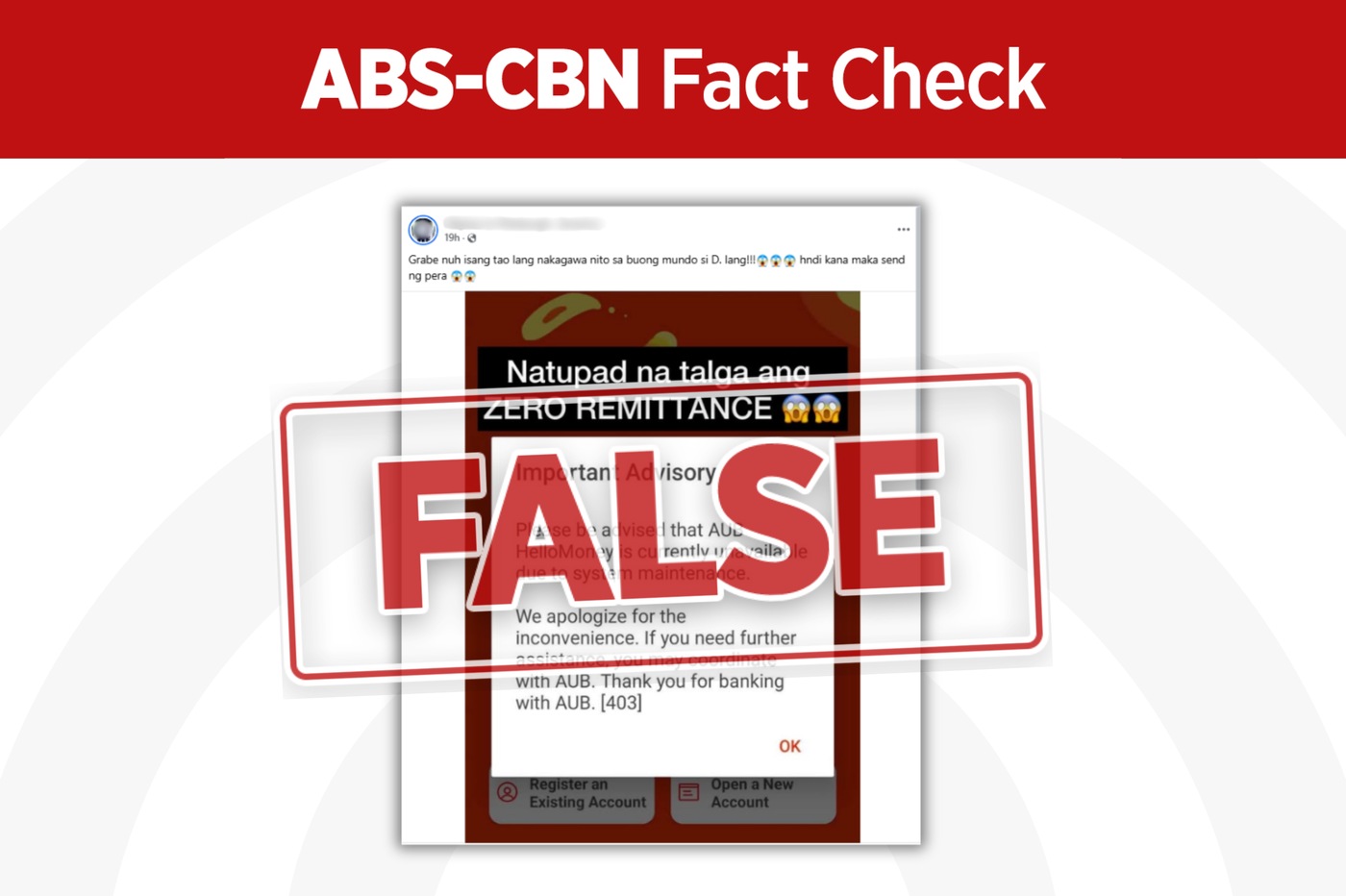 FACT CHECK: Hindi down ang system ng isang e-wallet app dahil sa 'zero remittance week' | ABS ...