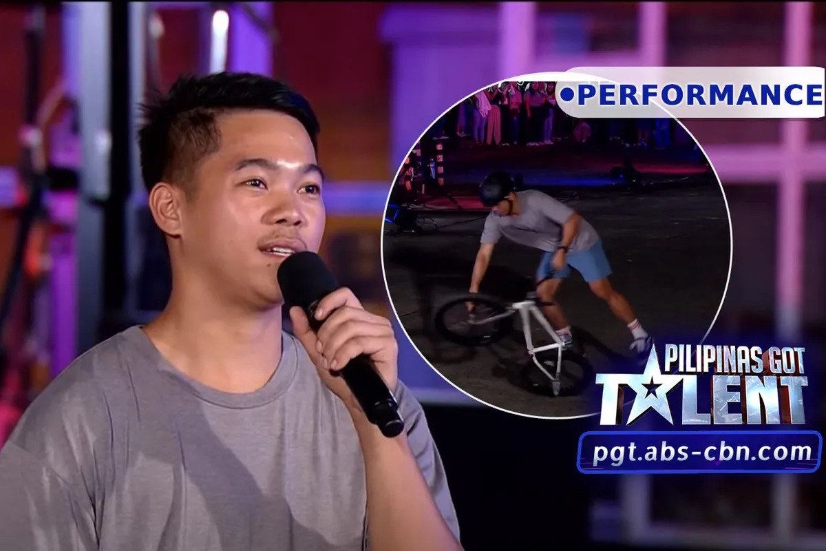 WATCH: Dwyne Lopena wows the judges with his daring, death-defying bike stunts | PGT 2025 | ABS ...