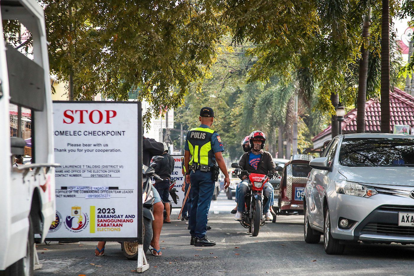 PNP-HPG reinforce Comelec checkpoints following Antipolo road rage ...