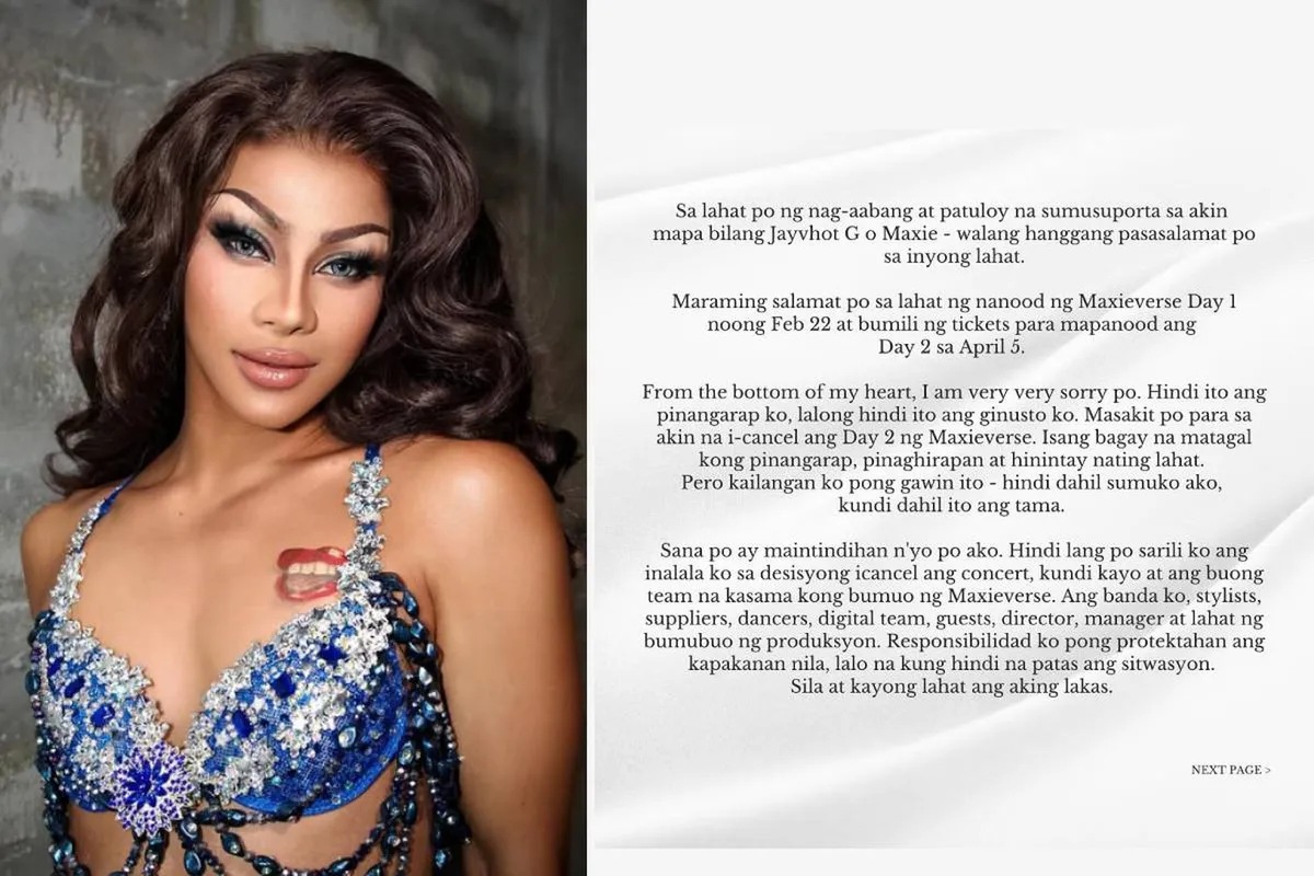 Drag Queen Maxie Andreison cancels Maxieverse Day 2 concert, announces free event | ABS-CBN ...