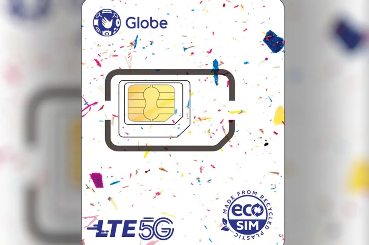 LOOK: Globe offers SIM cards made of recycled plastic | ABS-CBN News