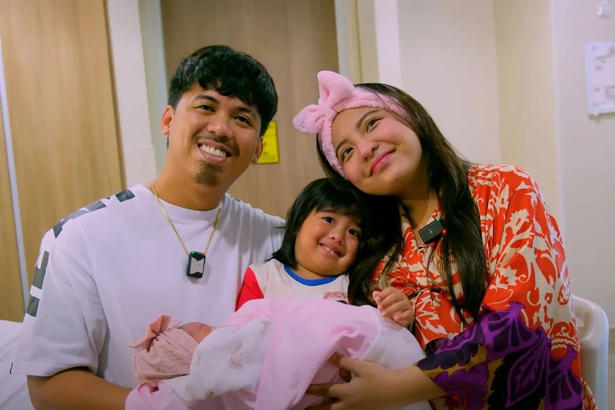 Vlogger Viy Cortez shares first meeting of son Kidlat and newborn ...