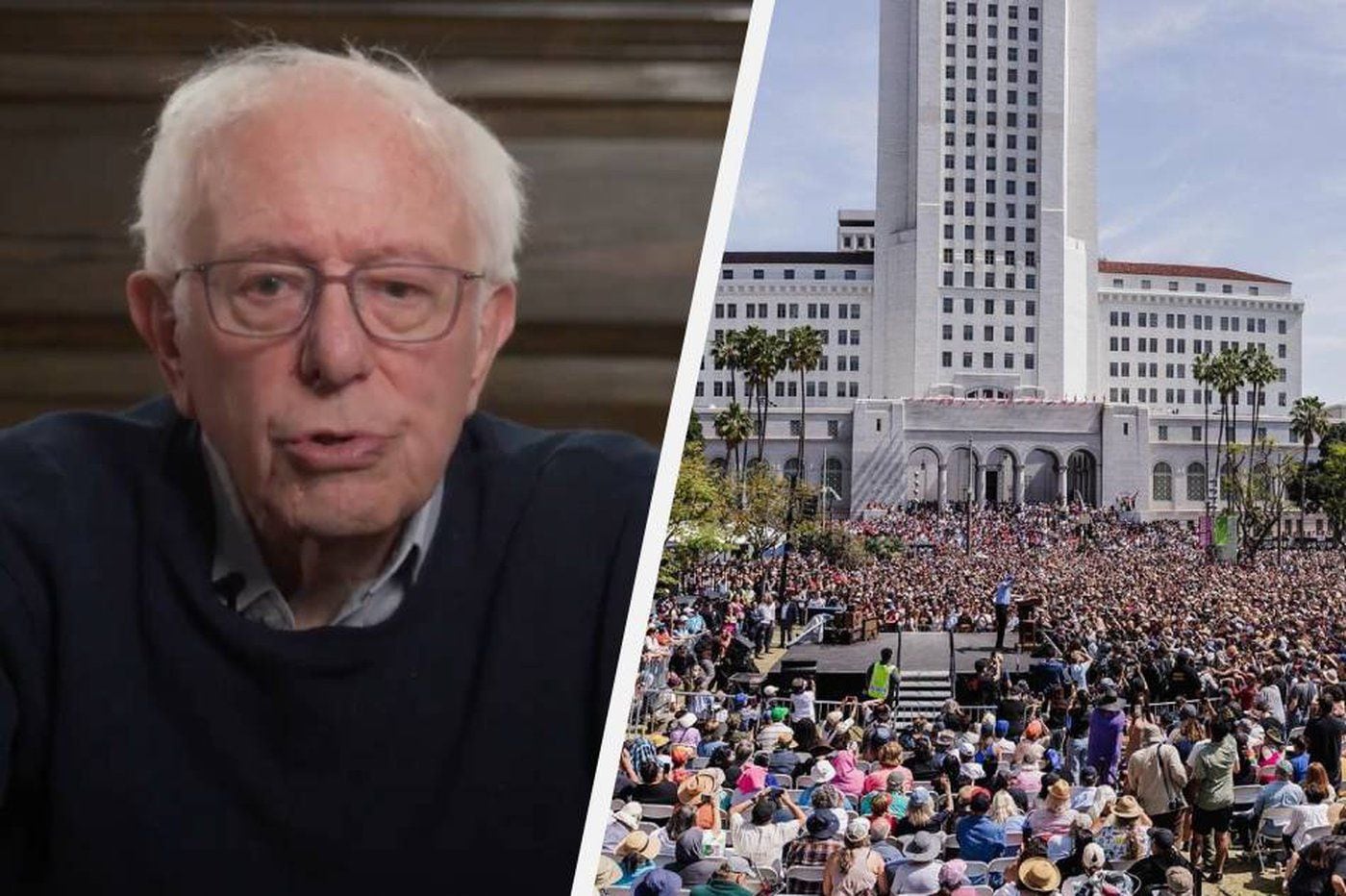Bernie Sanders rally draws record crowd in LA | ABS-CBN News