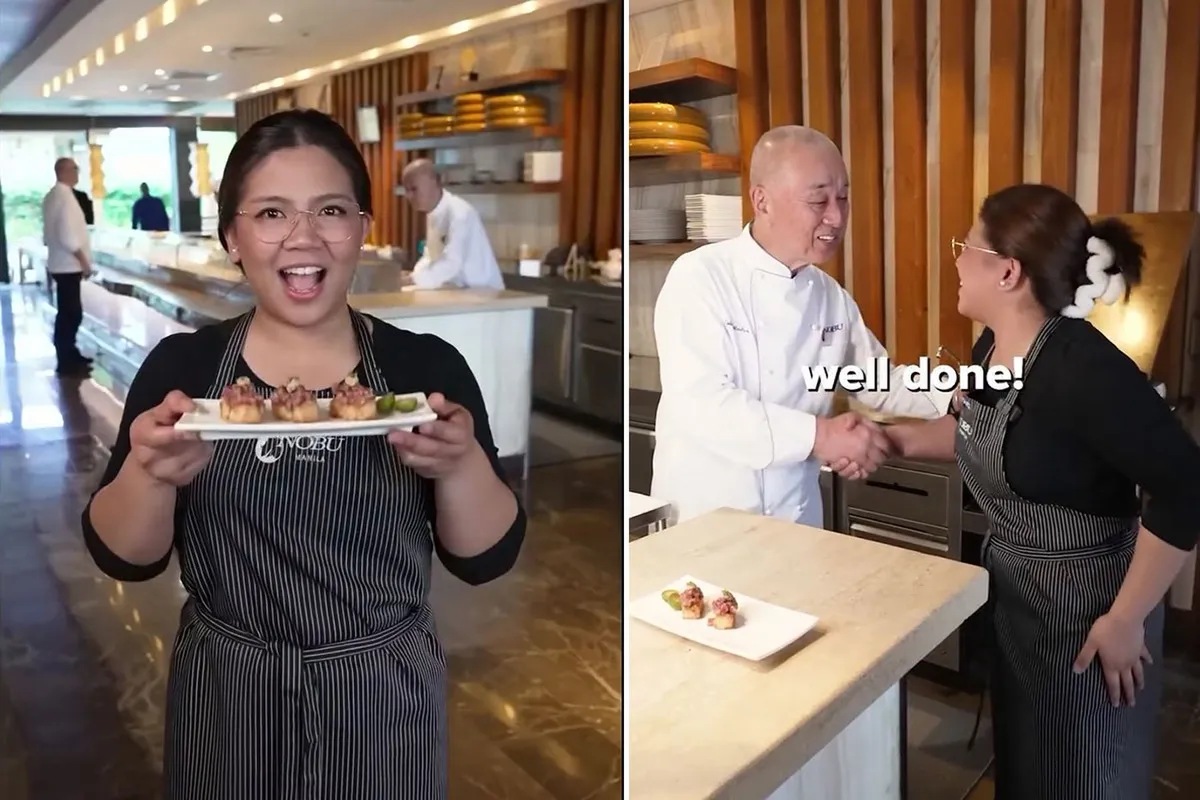 Abi Marquez makes bistek-inspired crispy rice dish for chef Nobu ...