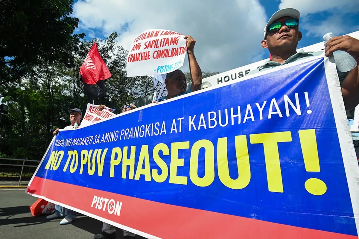 PISTON protests new DOTr push for PUV consolidation | ABS-CBN News