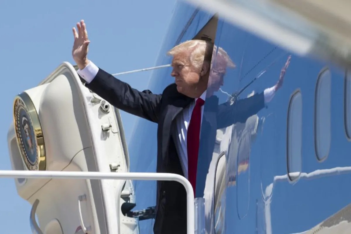 Trump defends controversial gift of jet from Qatar | ABS-CBN News