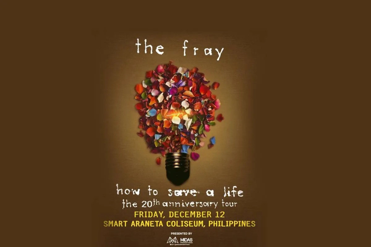 The Fray to stage concert in Manila in December as part of band's 20th ...