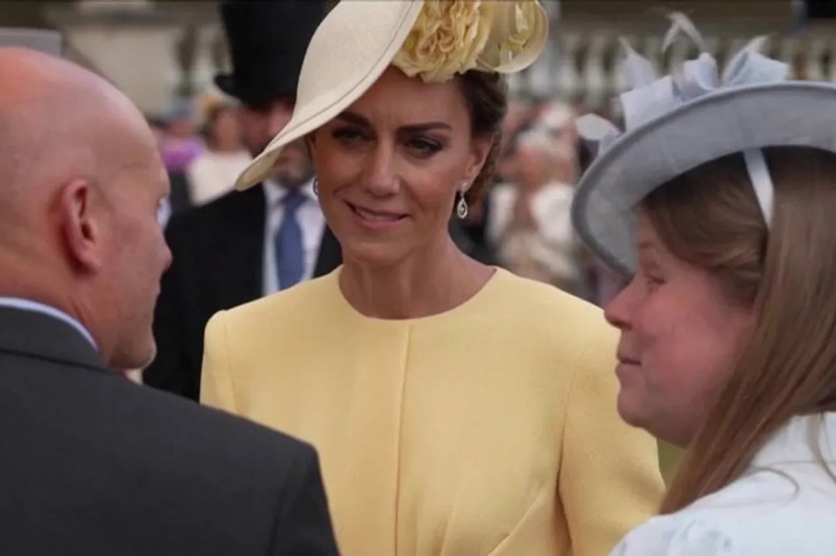 Britain's William and Kate attend garden party at Buckingham Palace ...