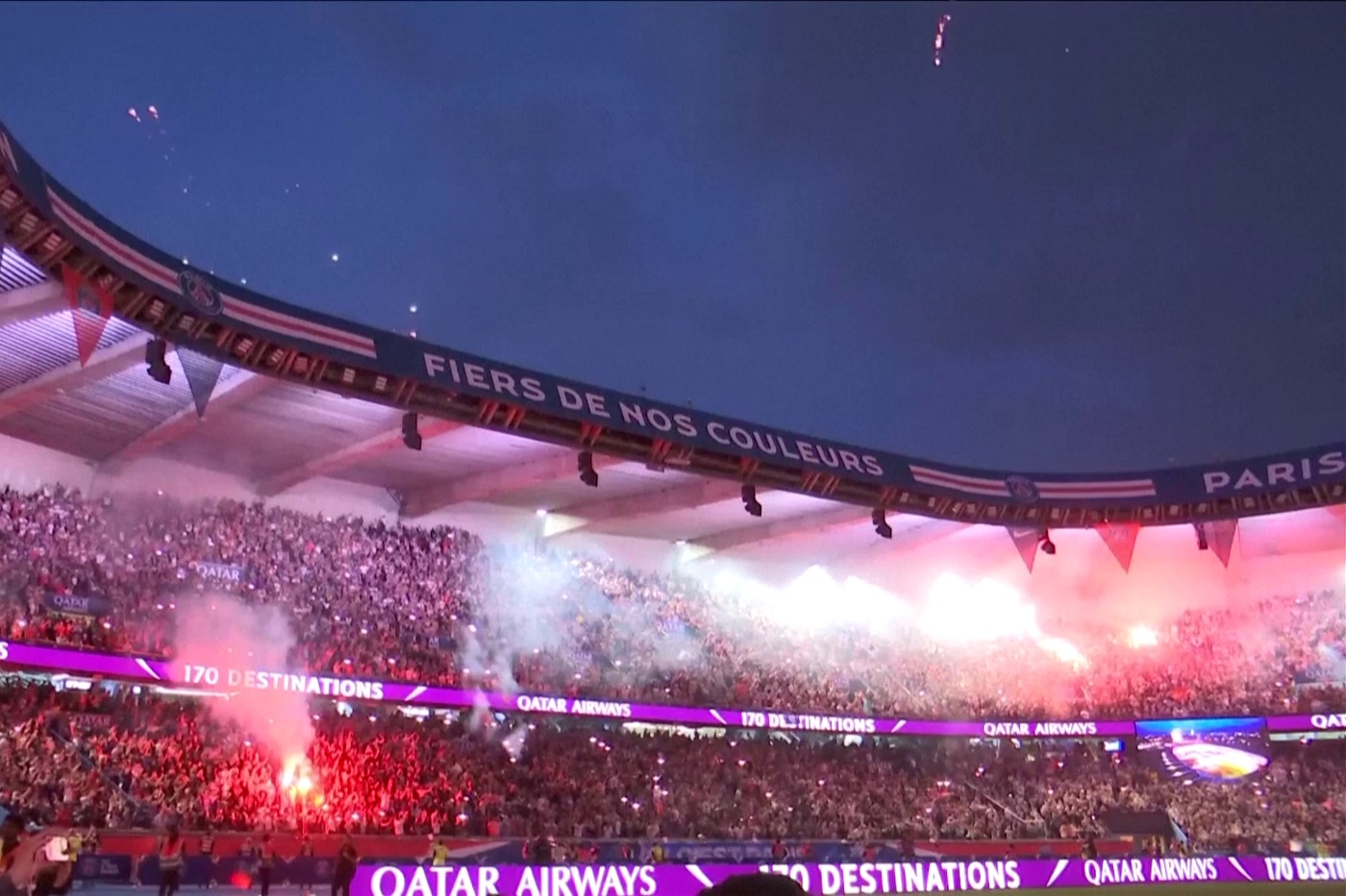 Wild celebrations in Paris after PSG's Champions League win | ABS-CBN ...