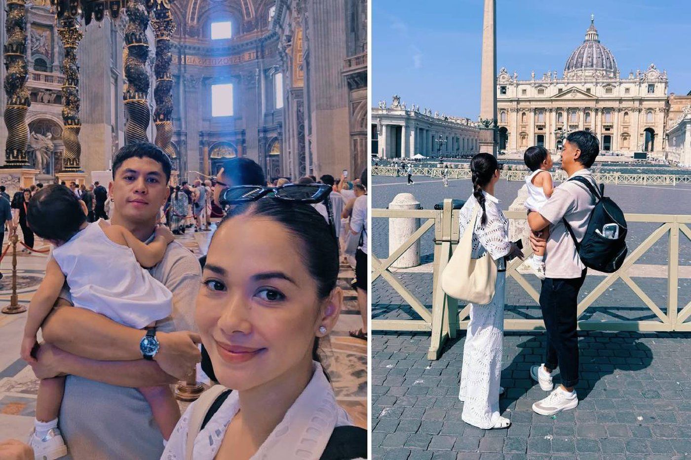 Maja Salvador, Rambo Nuñez visit Rome with daughter in time for Jubilee ...