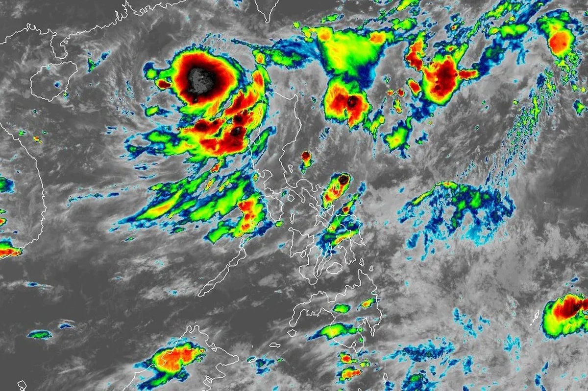 Tropical storm 'Bising' slowly turning over northern WPS | ABS-CBN News