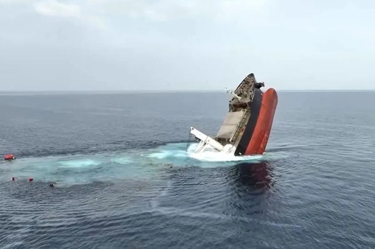 Yemen's Houthis publish video of Filipino-manned vessel sinking in the ...